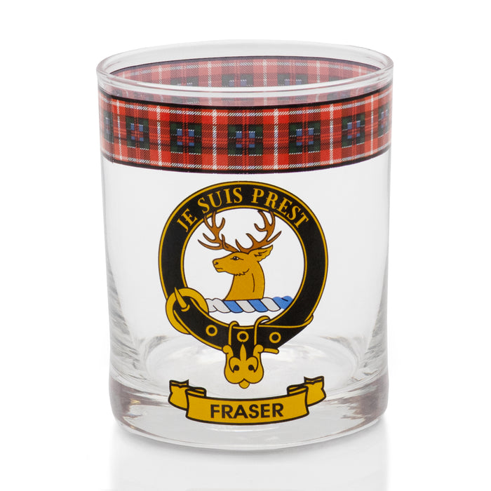 Fraser Clan Crest Whisky Glass | Gretna Green Shopping