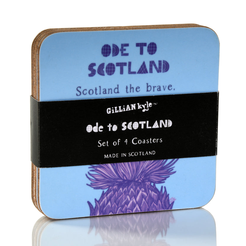 Gillian Kyle Ode to Scotland Coasters Set of 4 | Gretna Green Shopping