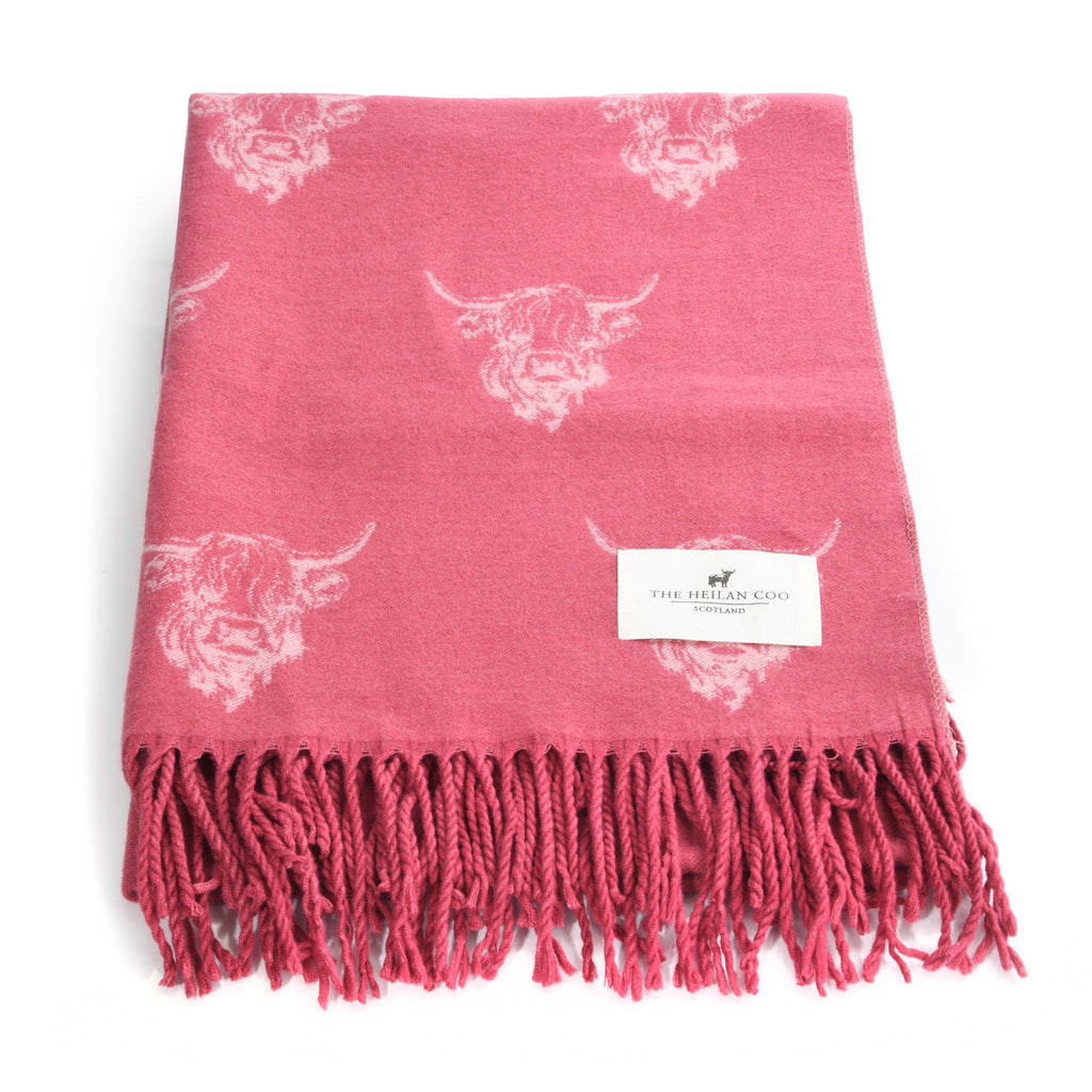 Heilan Coo Pink Super Soft Scarf | Gretna Green Shopping
