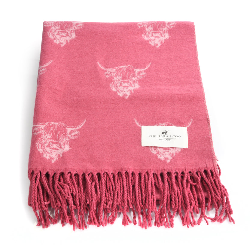 Heilan Coo Pink Super Soft Scarf | Gretna Green Shopping