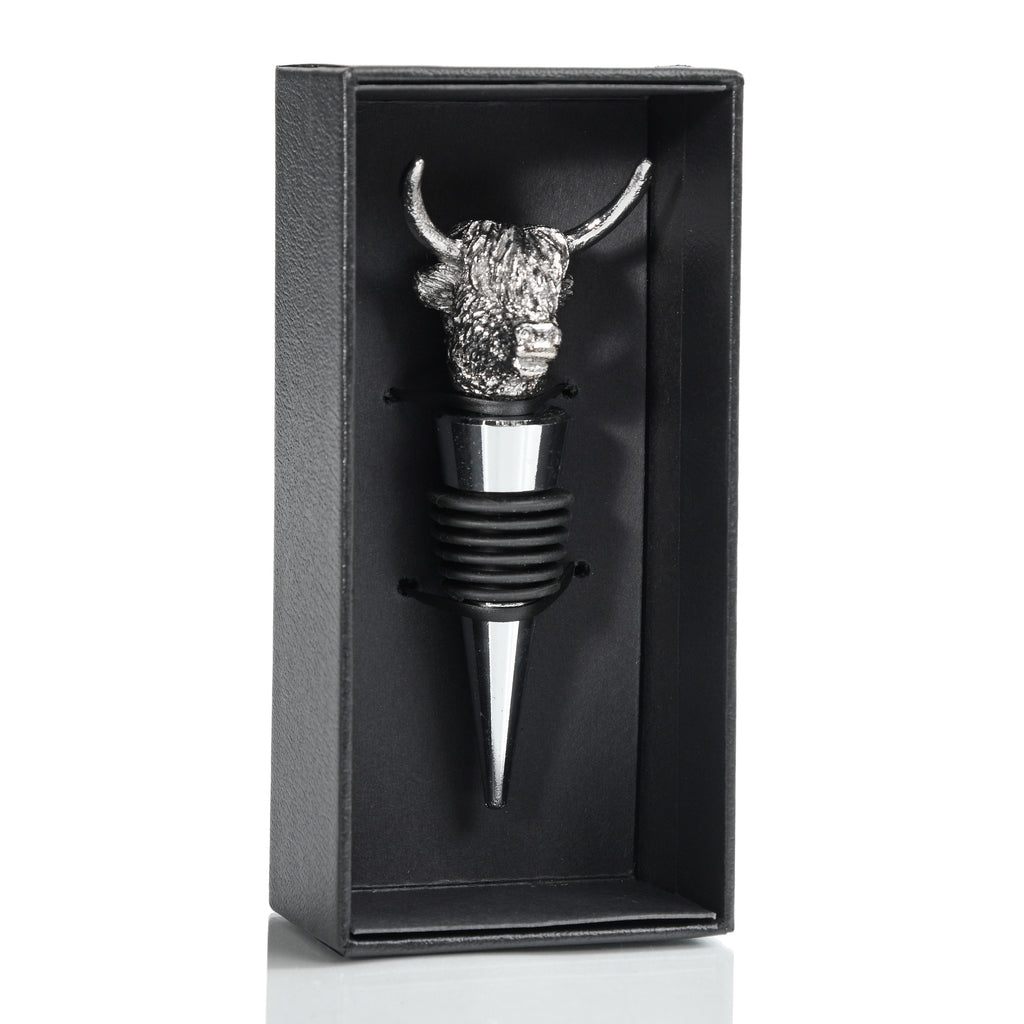 Highland Cow Bottle Stopper | Gretna Green Shopping
