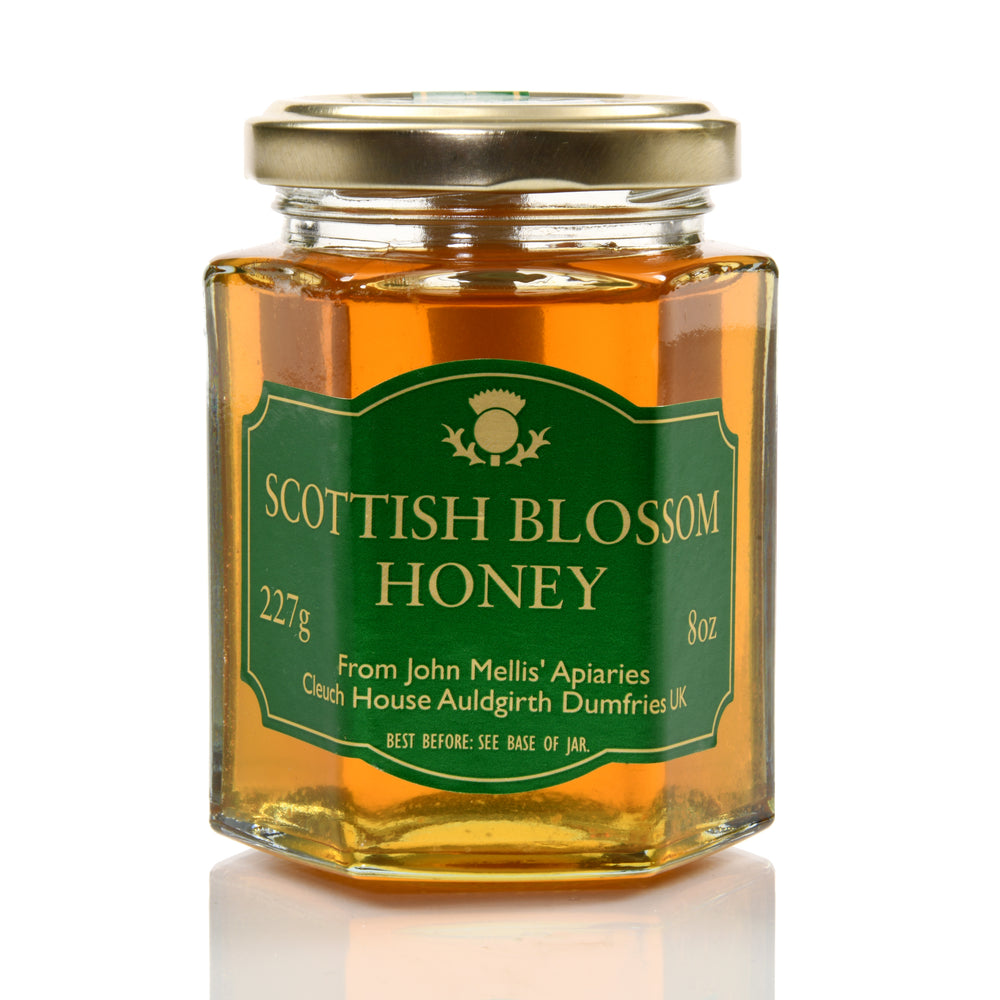 John Mellis Scottish Blossom Runny Honey 340g | Gretna Green Shopping