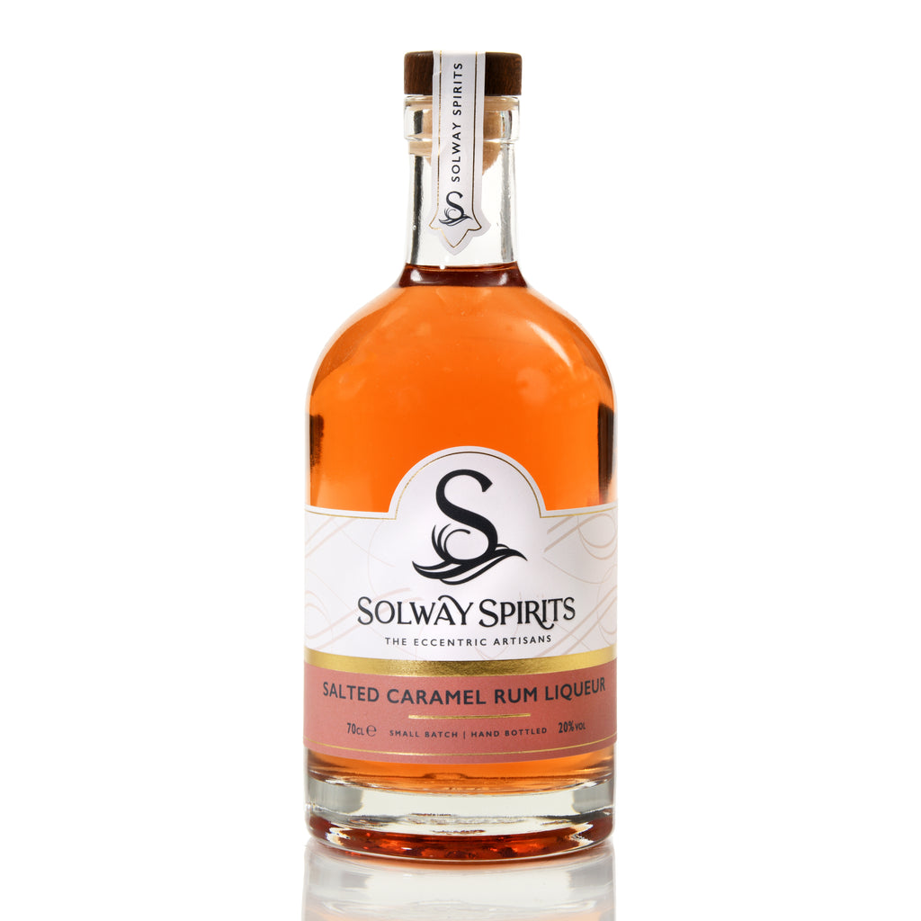 Solway Spirits Salted Caramel Rum Liqueur 70cl | Gretna Green Shopping